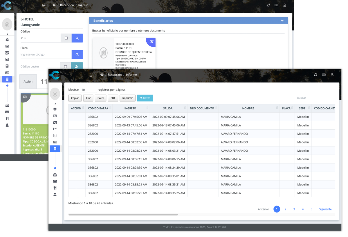 Software para el control de ingresos :: Prosof SAS